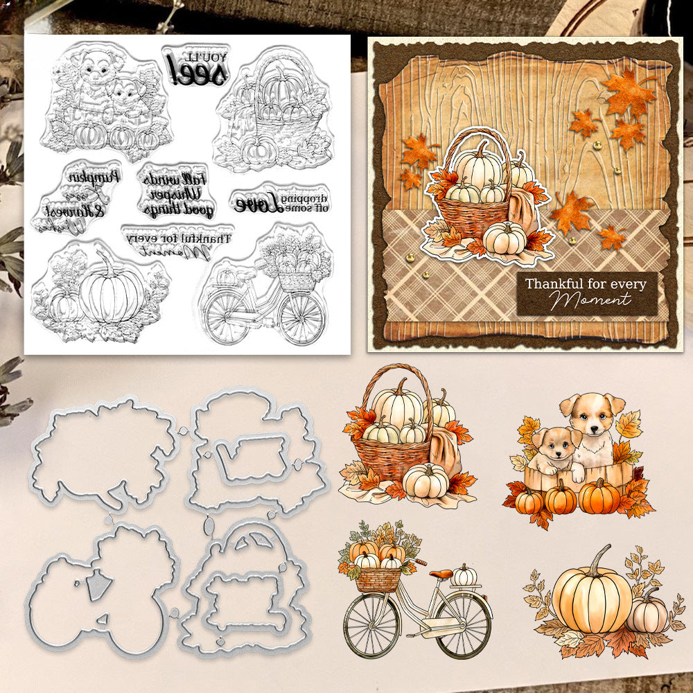 Fall Pumpkin Bike Dies & Stamps Set – Memorycraftmall