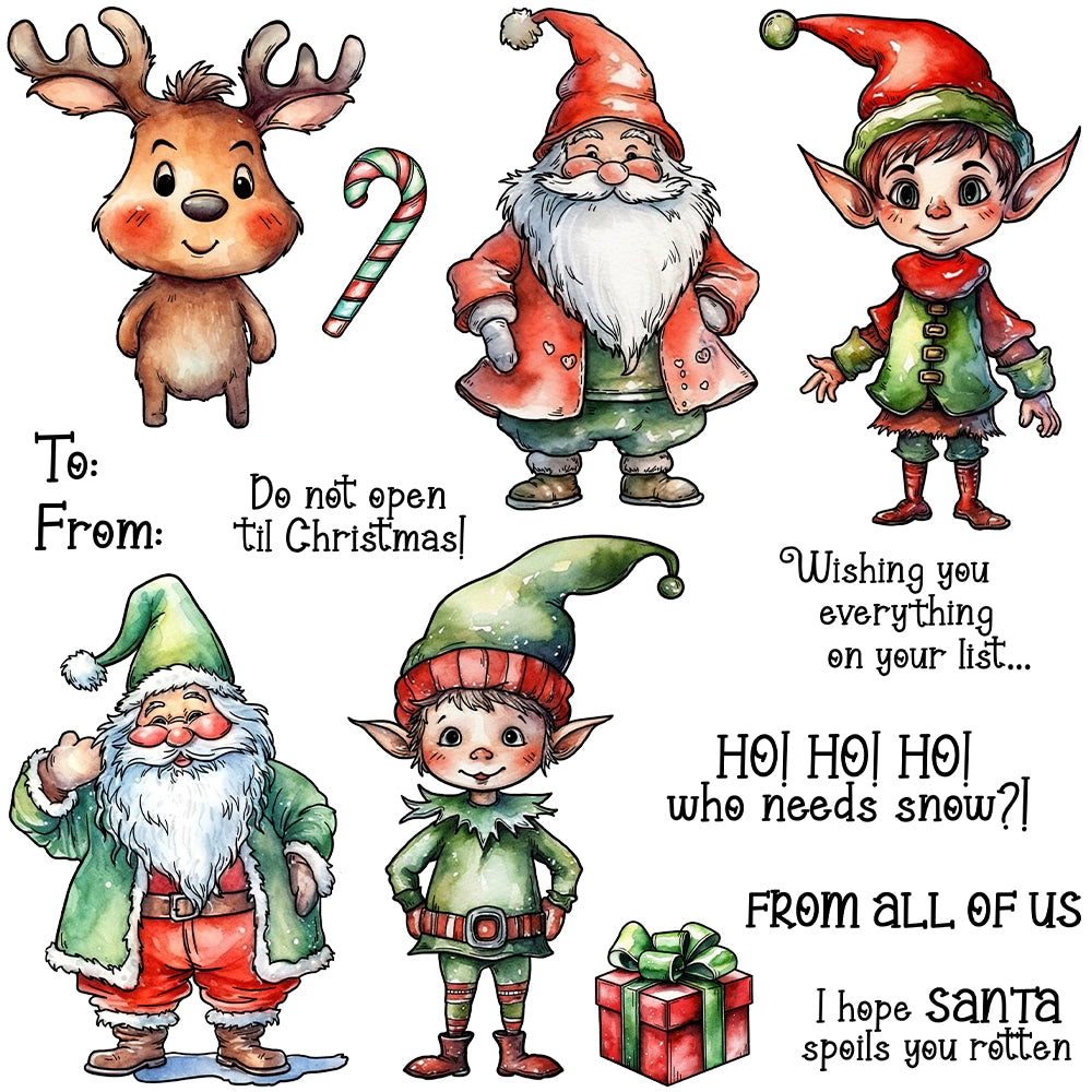 Cute Santa Elf Clear Stamps – Memorycraftmall