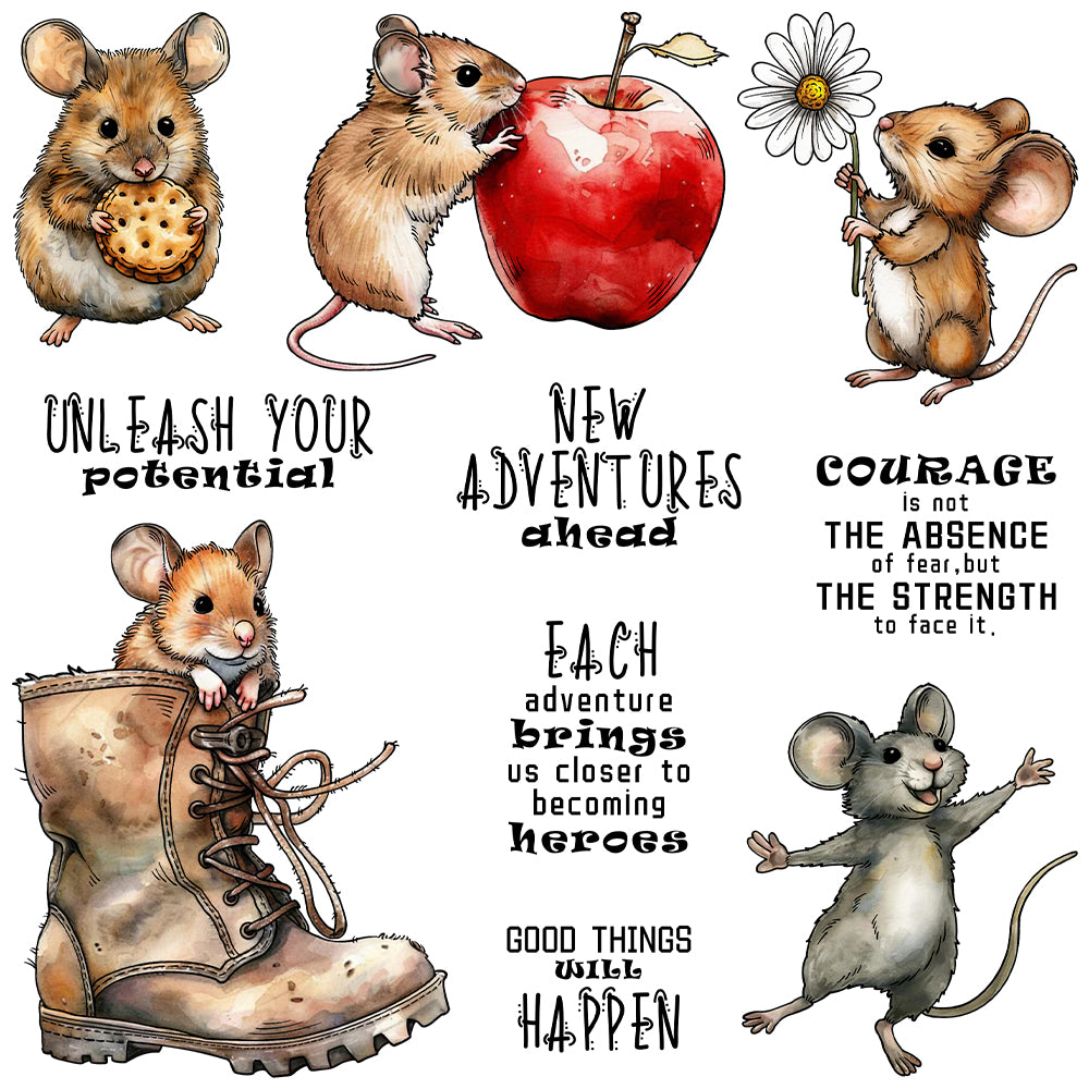 Greedy Little Mice Clear Stamps – Memorycraftmall