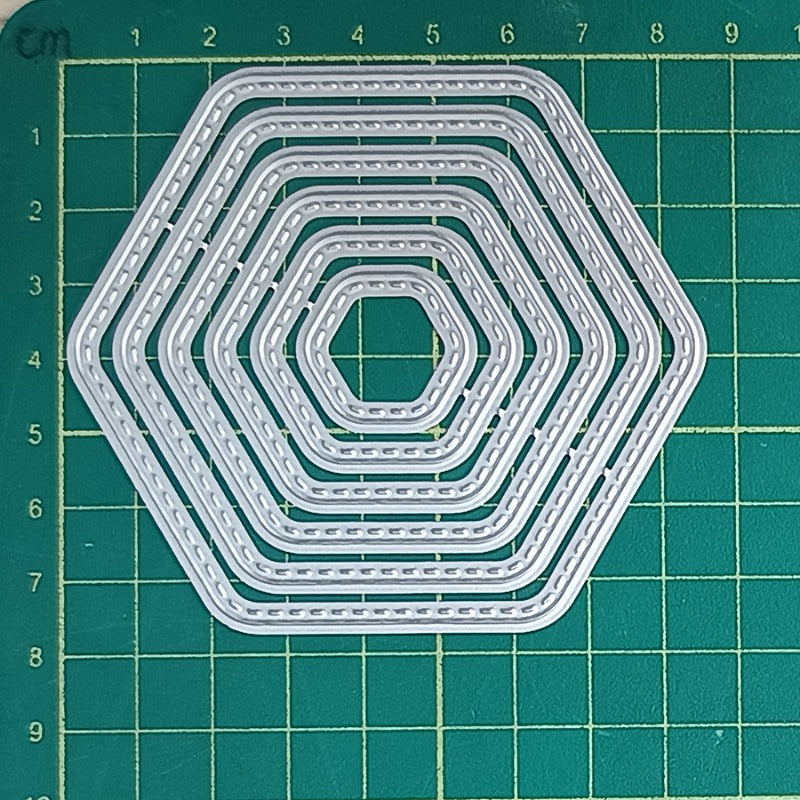 Stackable Hexagonal Frame Cutting Dies – Memorycraftmall