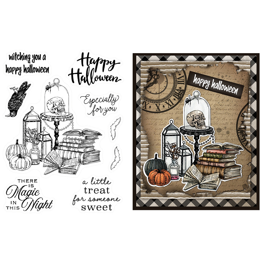 Vintage Halloween Decorations Dies & Stamps Set – Memorycraftmall