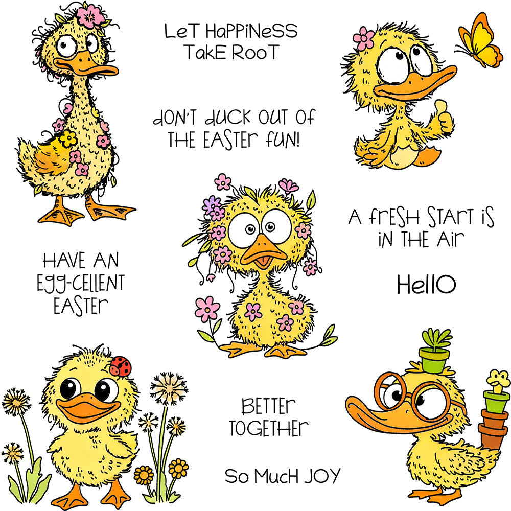 Cute Duck Dies & Stamps Set – Memorycraftmall