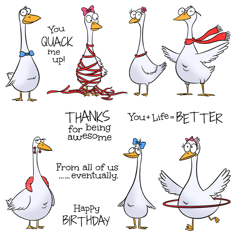 Funny Geese Dies & Stamps Set – Memorycraftmall