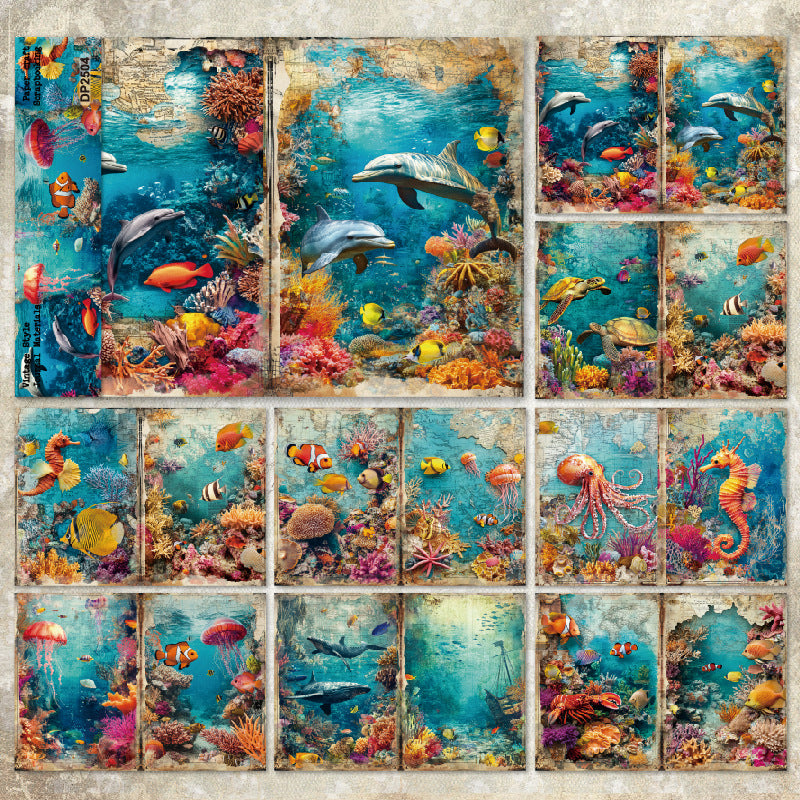 A5 Marine Animals Journal Scrapbook Paper – Memorycraftmall