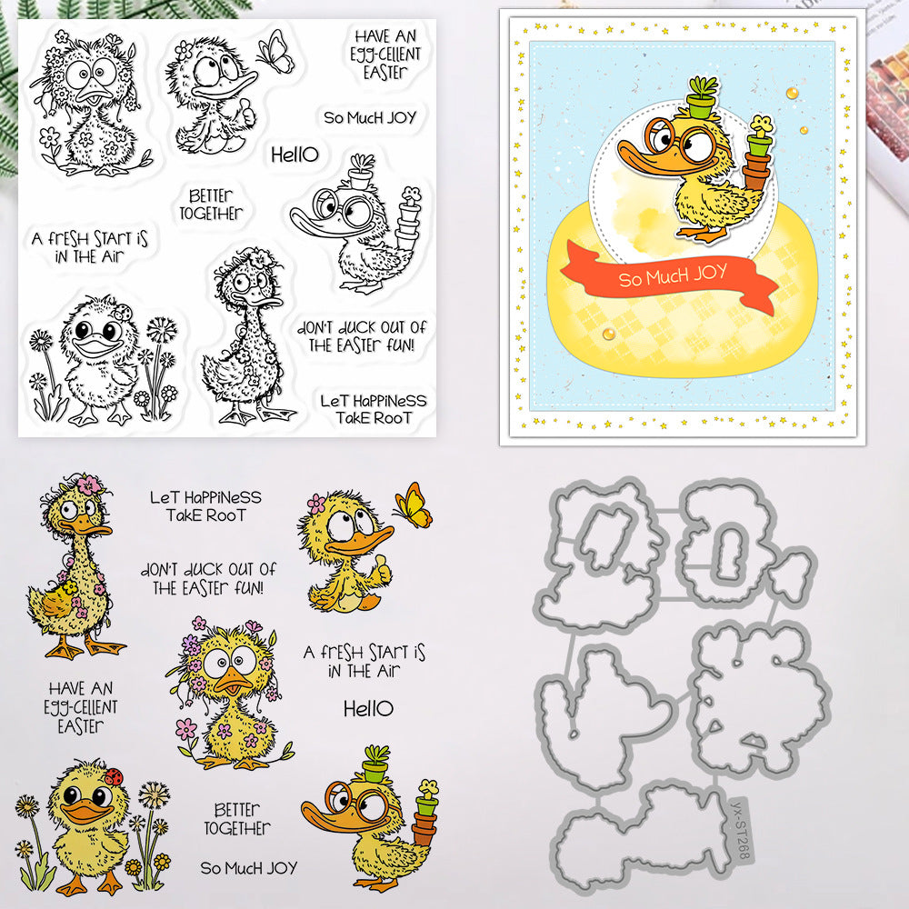 Cute Duck Dies & Stamps Set – Memorycraftmall