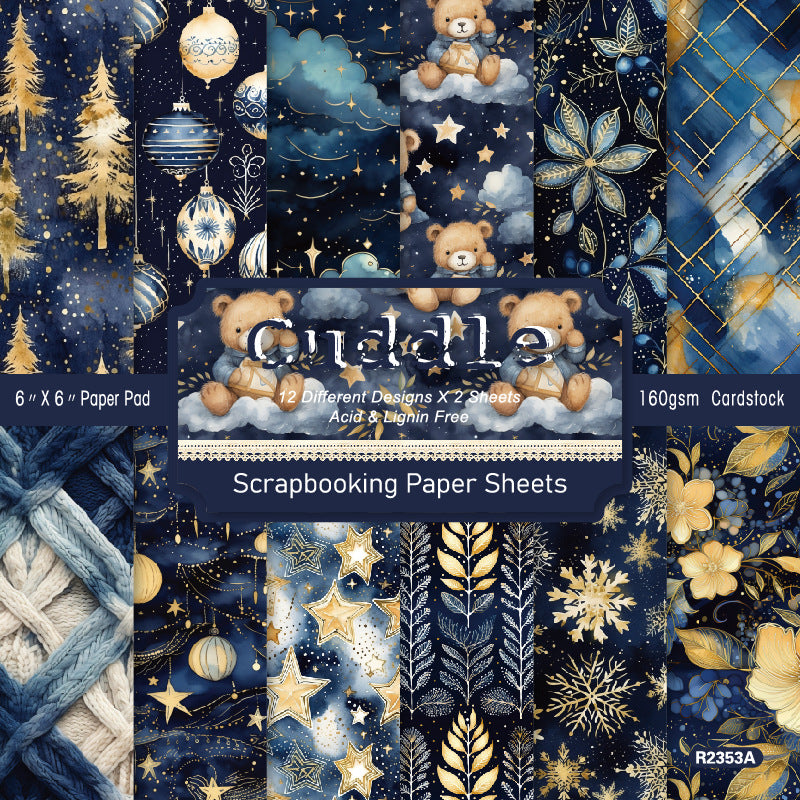 24PCS 6" Cuddle Scrapbook Paper & Cardstock – Memorycraftmall