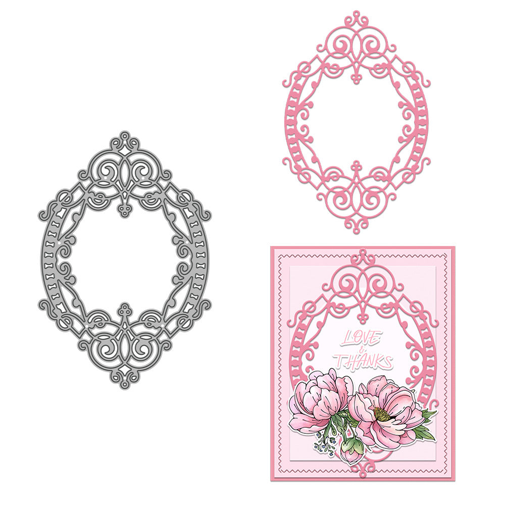 Decorative Flower Frame Metal Cutting Dies – Memorycraftmall