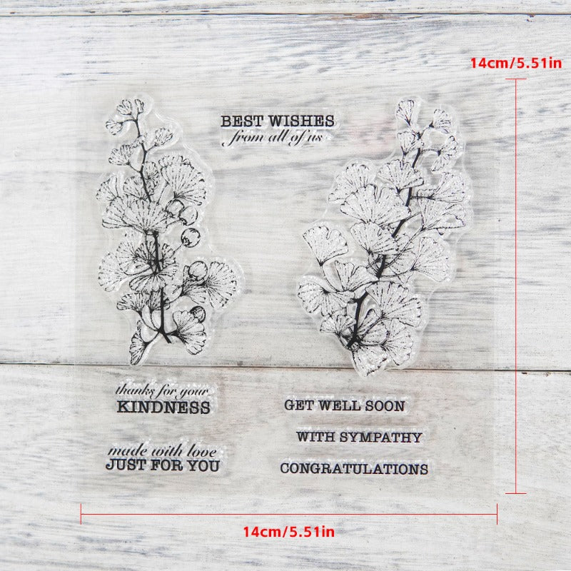 Ginkgo Leaves Dies & Stamps Set – Memorycraftmall